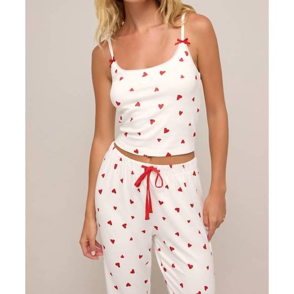 Z Supply | Tops | New Z Supply Camille Cropped Heart Cami In Rendezvous ...
